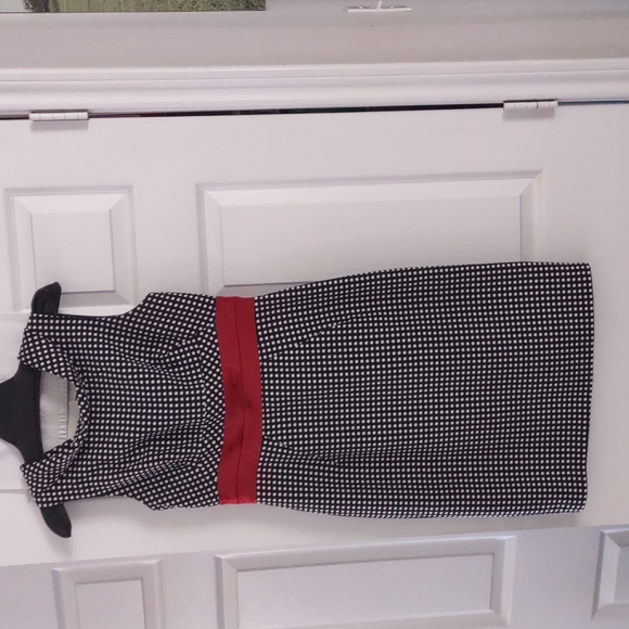 Donna Ricco | Dresses | Donna Ricco Black And White Polka Dot Dress ...